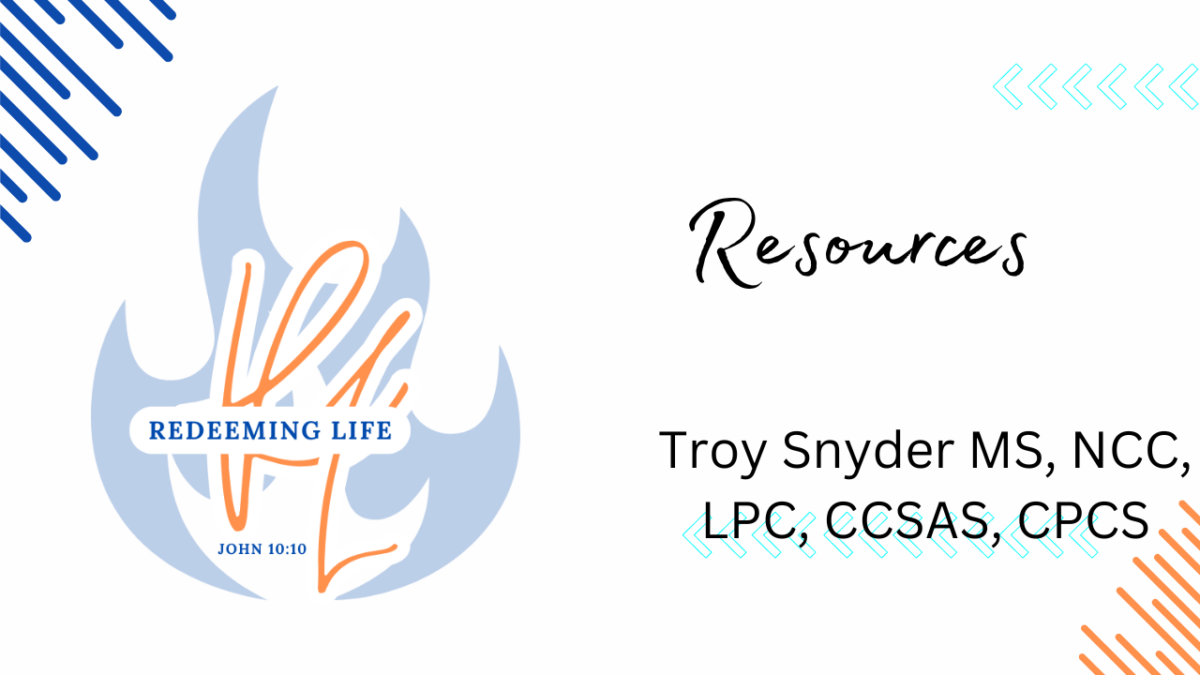 Resources – Redeeming Life